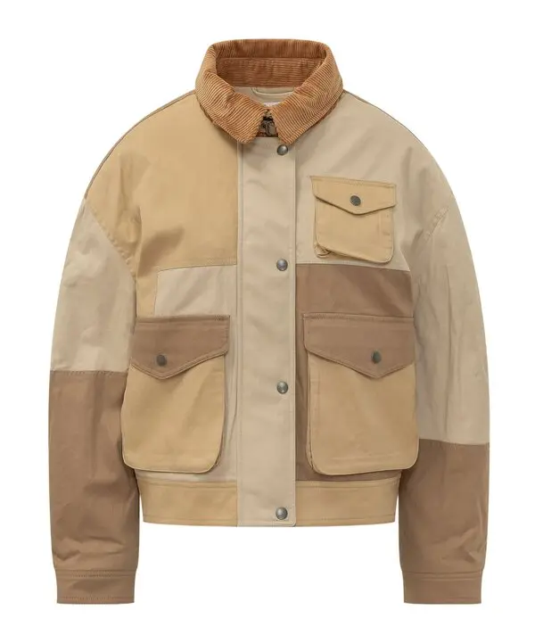 Isabel Marant Étoile Patchwork Detailed Jacket - Light Brown