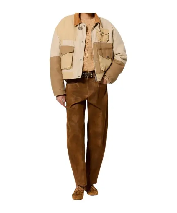 Isabel Marant Étoile Patchwork Detailed Jacket - Light Brown