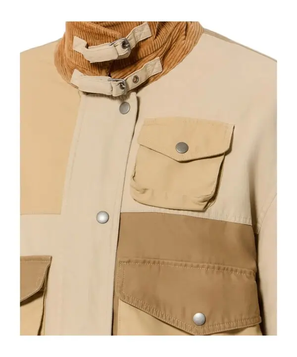 Isabel Marant Étoile Patchwork Detailed Jacket - Light Brown