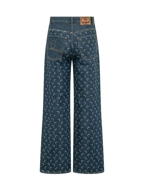 MARINE SERRE Denim Straight Jeans