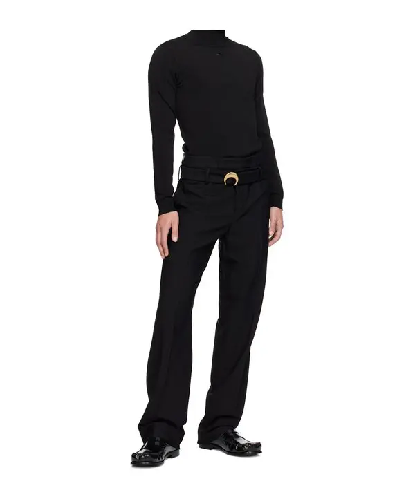 MARINE SERRE Tailored Wool Flare Pants
