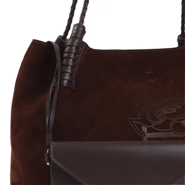 Etro Small Libra Suede Shoulder Bag