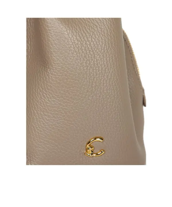 COCCINELLE Flap Shoulder Bag - Beige