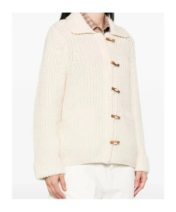 Isabel Marant Étoile Ribbed Knit Cardigan With Toggle Fastening