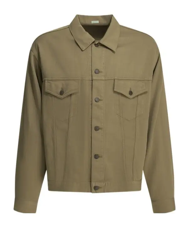 A.PRESSE 3rd Type Button-up Denim Jacket - Beige