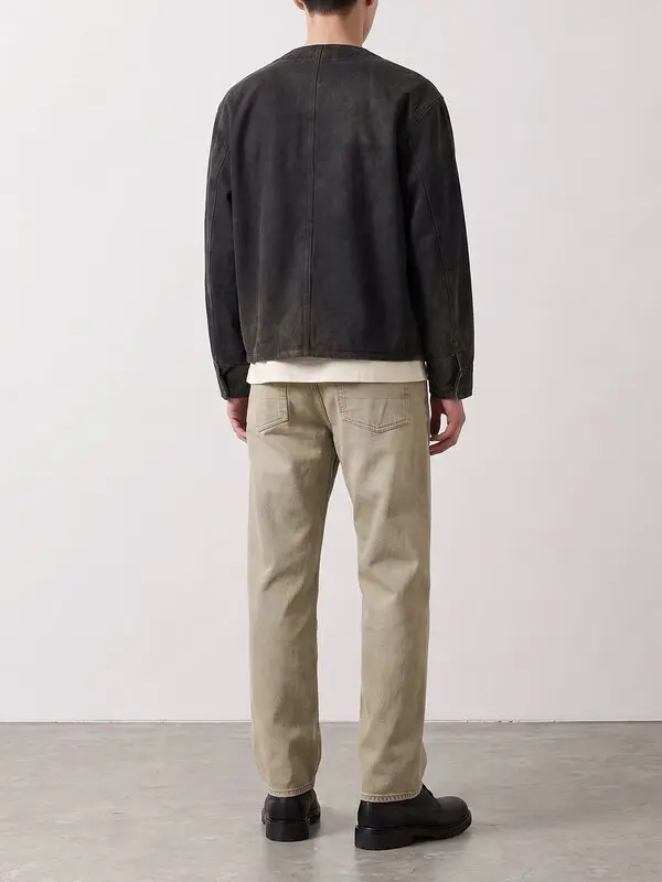A.PRESSE Engineer Collarless Multi-pocket Denim Jacket