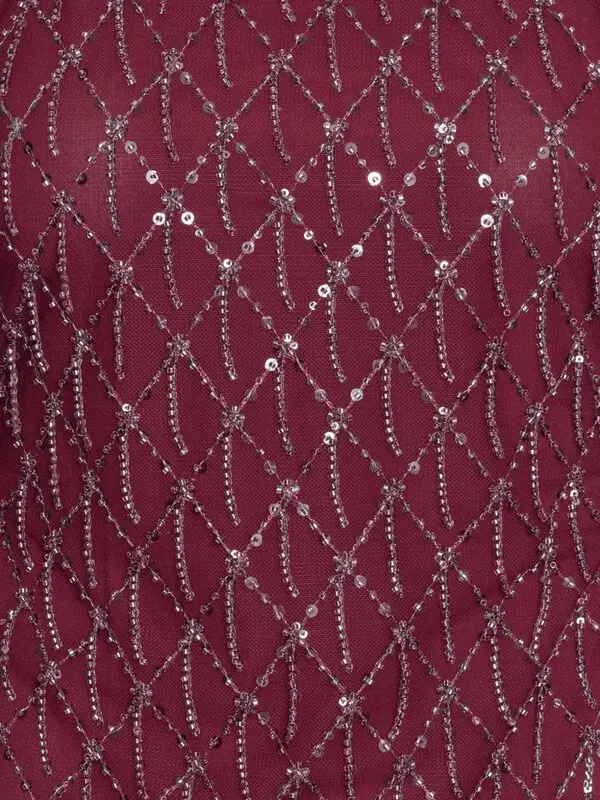 ROTATE BY BIRGER CHRISTENSEN Sequins Mini Flared Dress