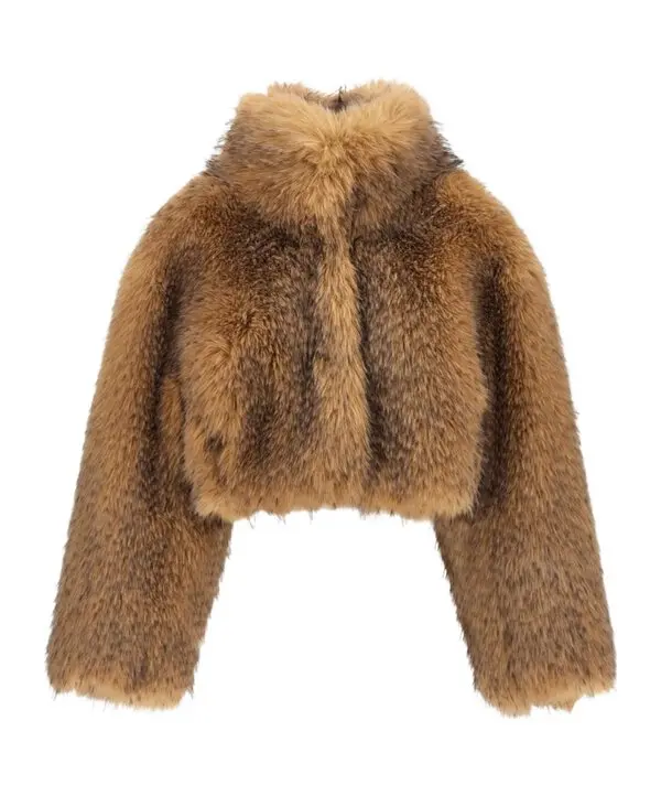 ROTATE BY BIRGER CHRISTENSEN Fur Coat - Beige