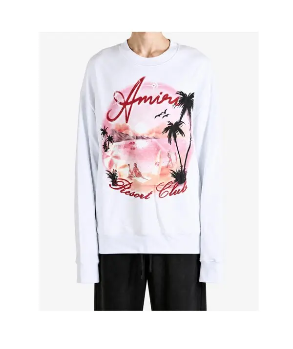 Amiri Crewneck Long Sleeve T-shirt