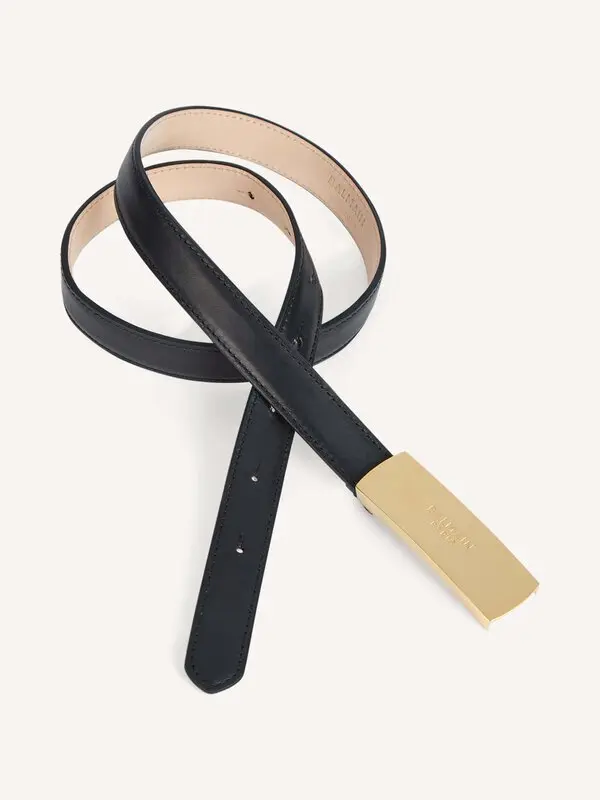 Balmain Smooth Leather Belt
