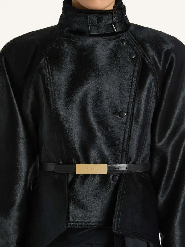 Balmain Smooth Leather Belt
