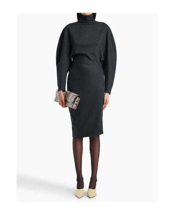 Khaite Harlin Dress - Charcoal