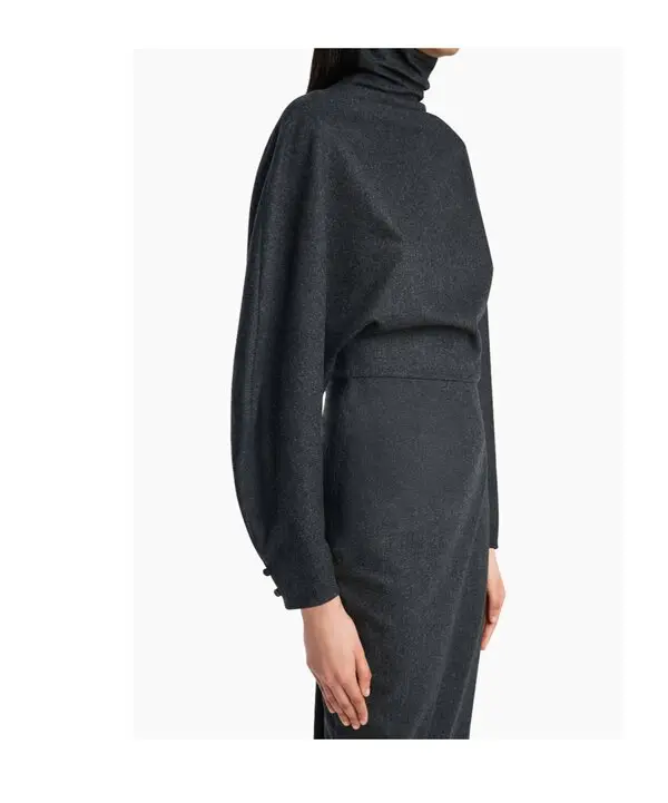 Khaite Harlin Dress - Charcoal