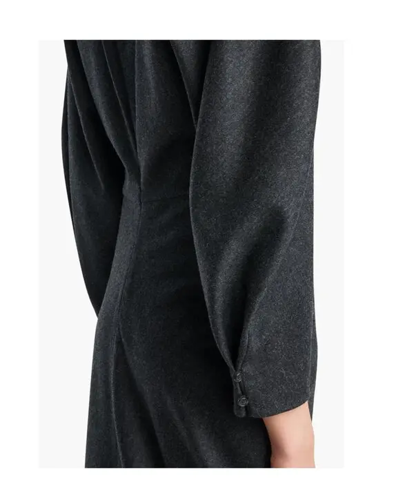 Khaite Harlin Dress - Charcoal