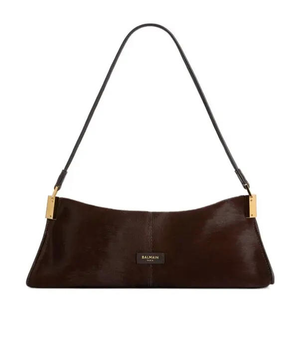 Balmain 64-83 Small Bag In Pony-effect Leather