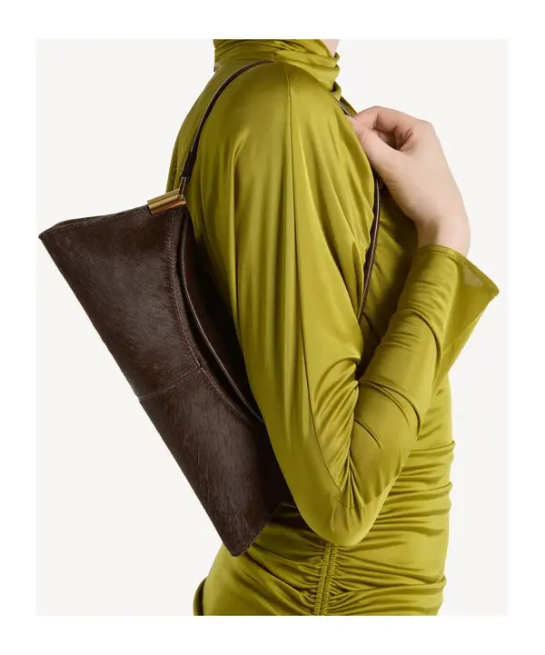 Balmain 64-83 Small Bag In Pony-effect Leather