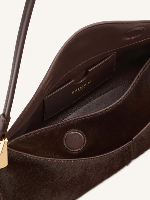 Balmain 64-83 Small Bag In Pony-effect Leather