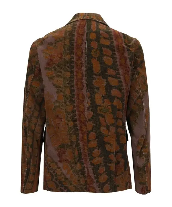 Dries Van Noten Braxton Giant Paisley Print Corduroy Jacket