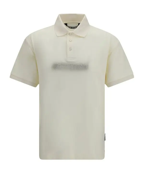 Palm Angels Short-sleeved Polo Shirt - Beige