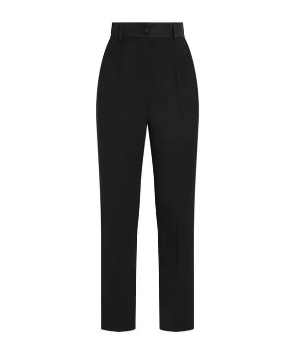 Dolce & Gabbana Bi-stretch Twill Trousers - Black