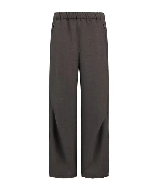 Herno Drawstring Straight-leg Trousers - Grey