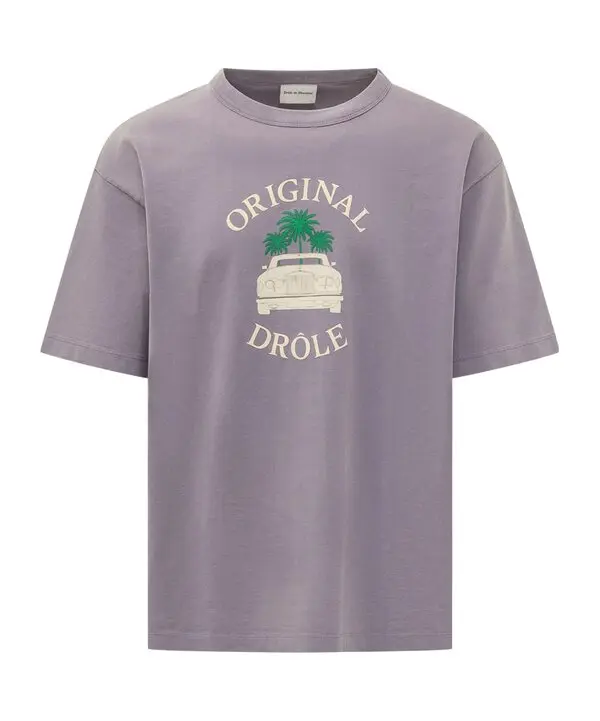 Drole De Monsieur Short-sleeved T-shirt - Gray