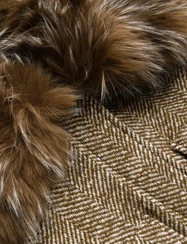 Zimmermann Valiant Faux Fur Collar Biker