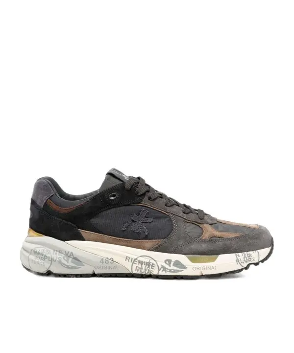 Premiata Lace-up Round Toe Low-top Sneakers