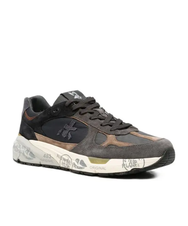 Premiata Lace-up Round Toe Low-top Sneakers