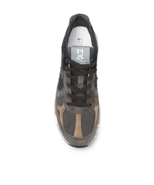 Premiata Lace-up Round Toe Low-top Sneakers