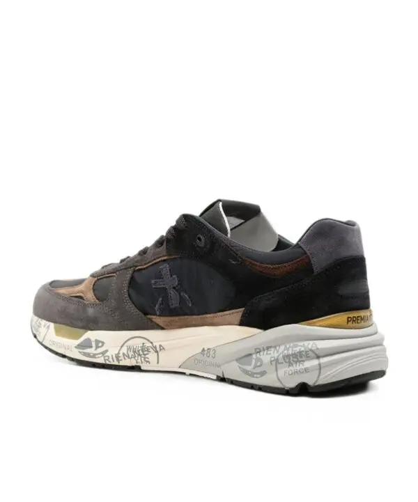 Premiata Lace-up Round Toe Low-top Sneakers
