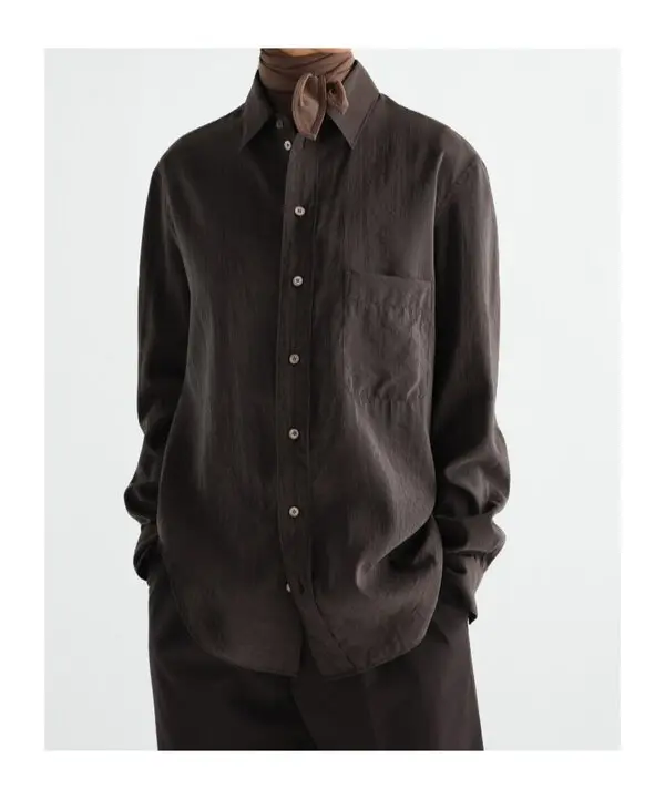 LEMAIRE Straight Shirt In Dry Silk