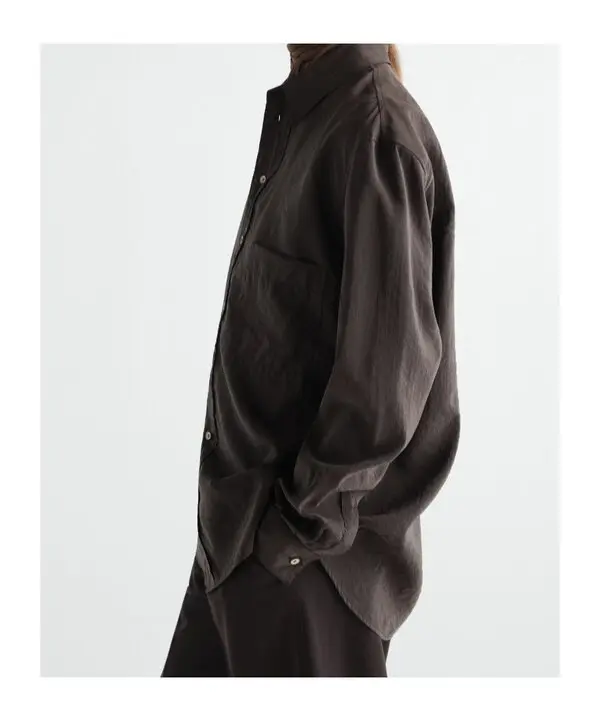 LEMAIRE Straight Shirt In Dry Silk