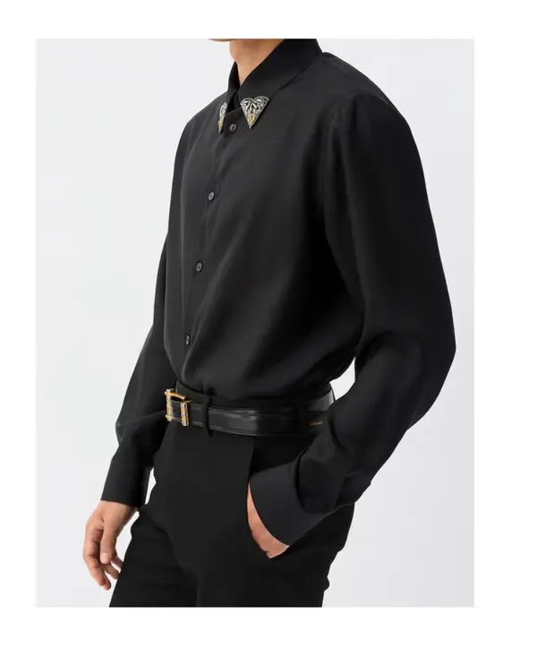 Versace Silk-poplin Regular Shirt