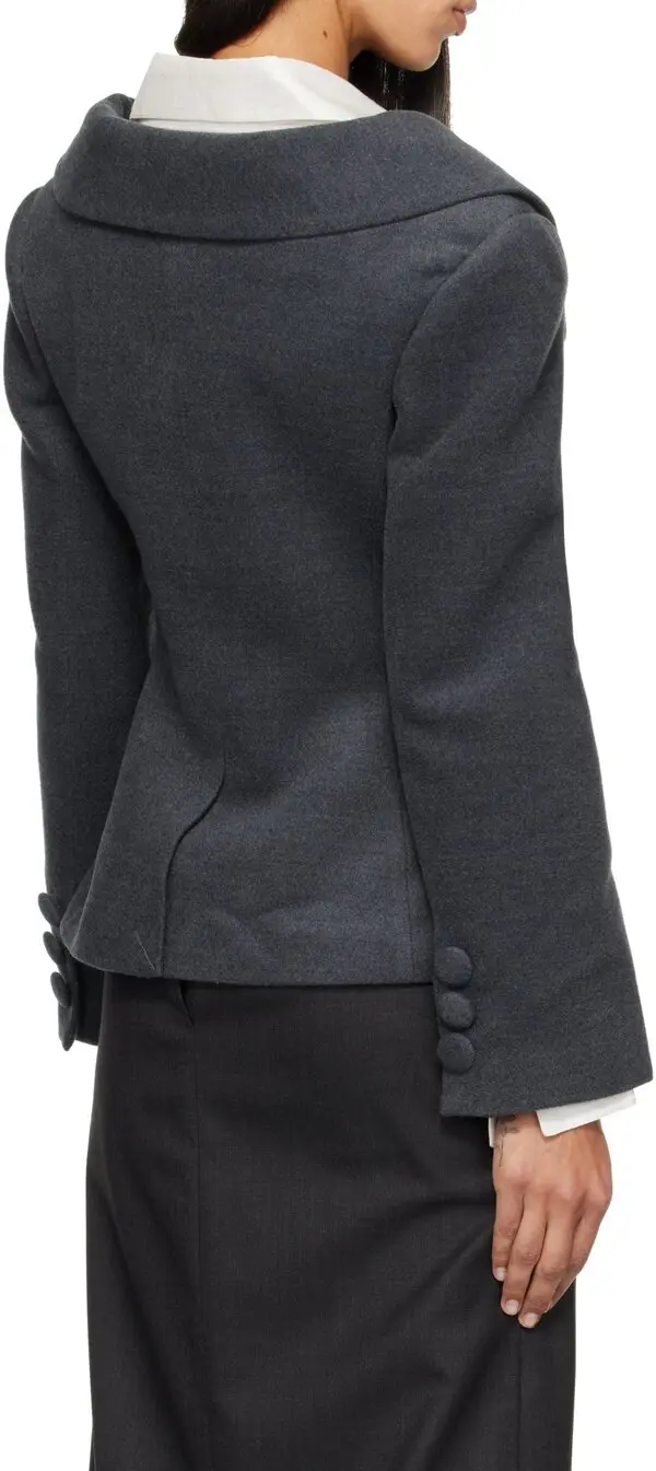SHUSHU/TONG Double-breasted Peplum Coat