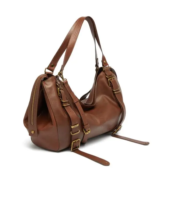 DIESEL® D-one-large Top-handle Bag In Treated Leather