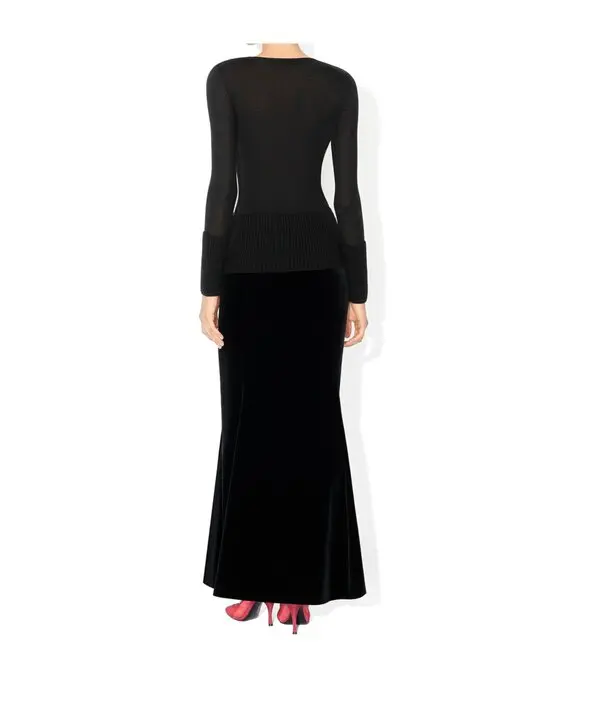 Alaïa Long-sleeved Crew Neck Sweater