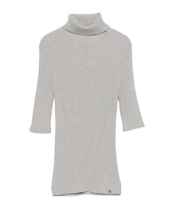 Herno High-neck Knit Sweater - Grey