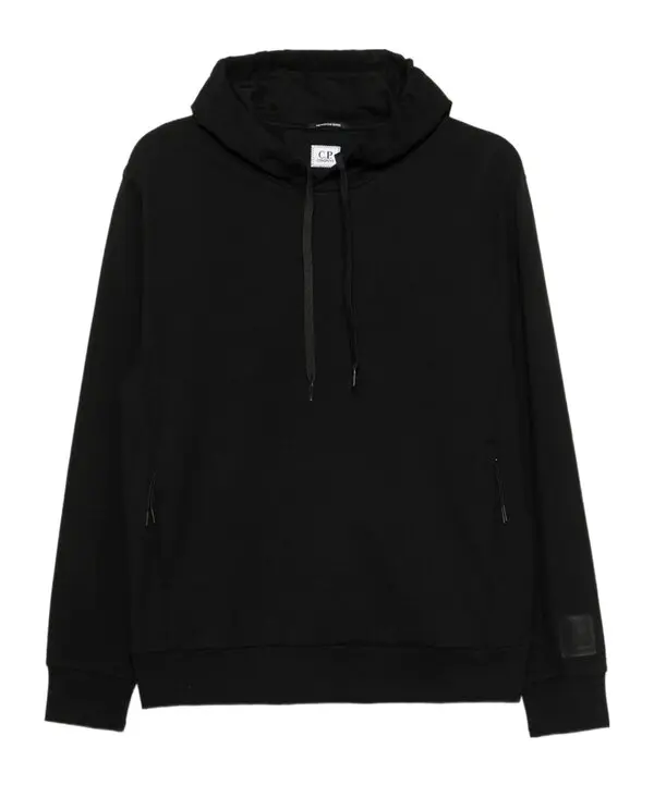 C.P. COMPANY Metropolis Series Logo-patch Hoodie - Black
