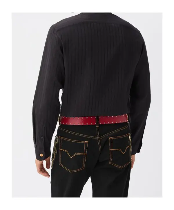 Versace Jacquard Cotton-silk Regular Shirt