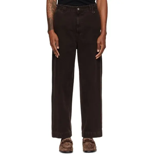 WOOYOUNGMI Straight-leg Casual Trousers - Brown