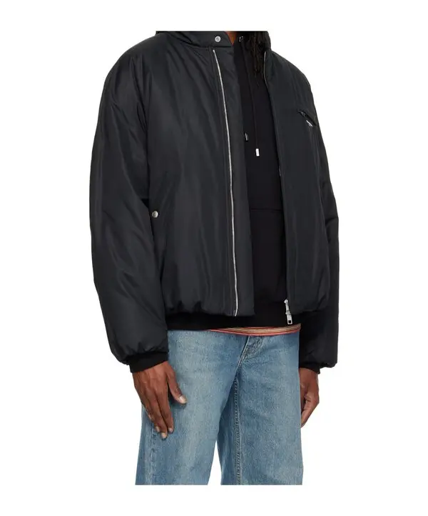 WOOYOUNGMI Logo-print Zip-up Bomber Jacket