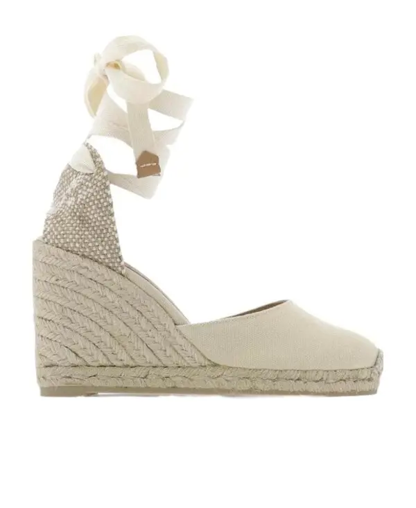 CastaÑer Carina Ankle-strap Wedge Espadrilles - Nude