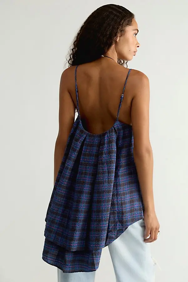Free People Alisha Plaid Tunic