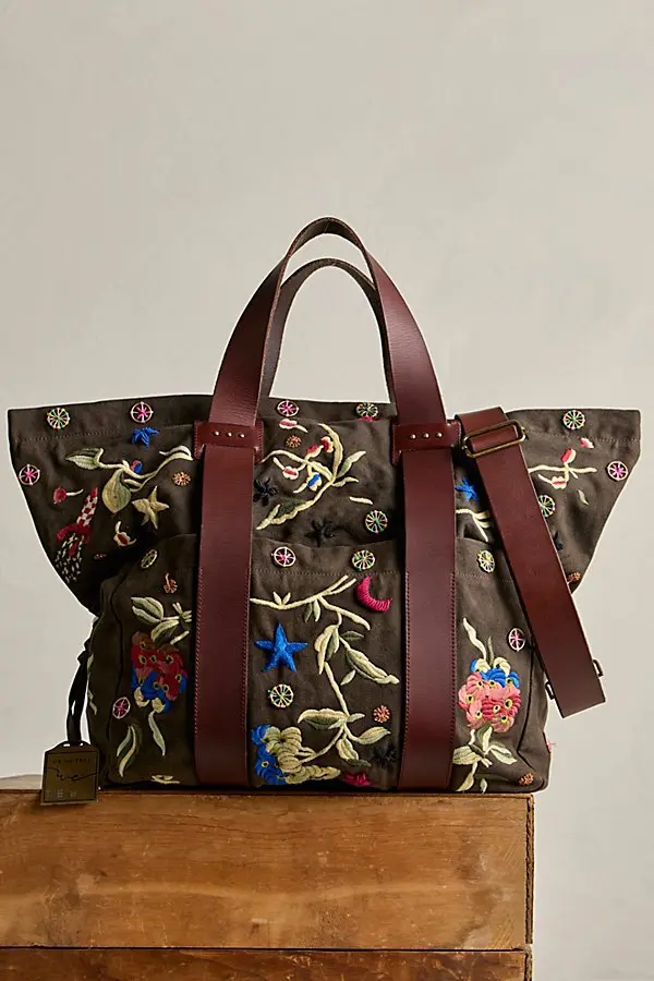 Free People The Falls X We The Free Long Weekend Bag - Olive