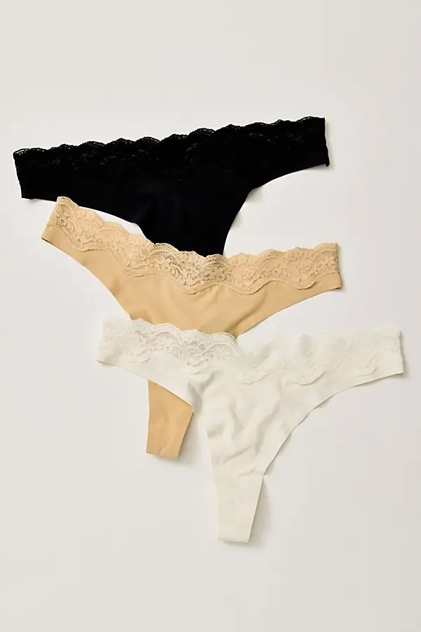 For Love & Lemons Corie Undie 3-pack - Neutral