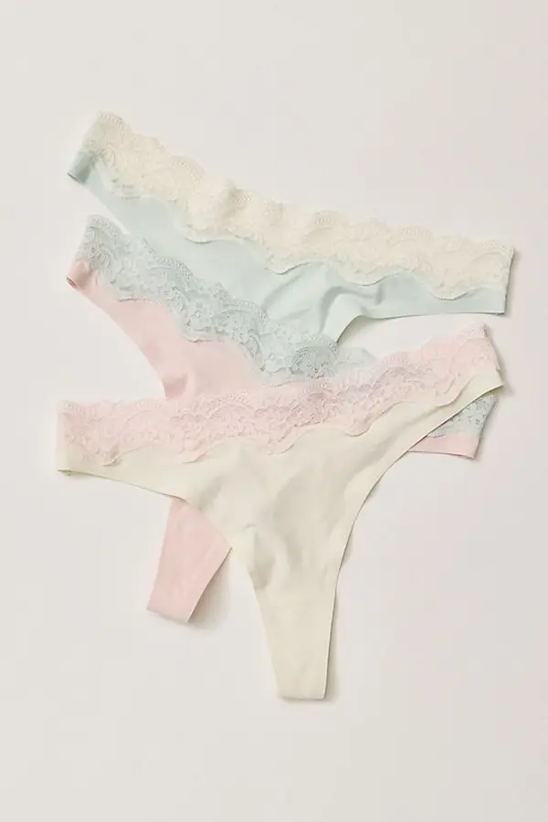 For Love & Lemons Corie Undie 3-pack - Pastel