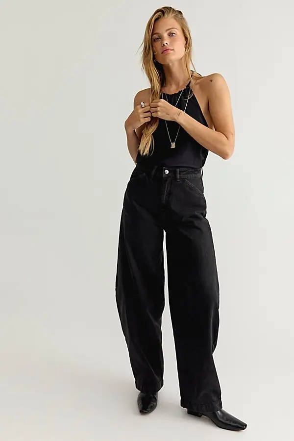 ICON DENIM LOS ANGELES Lila Lantern Jeans - Black