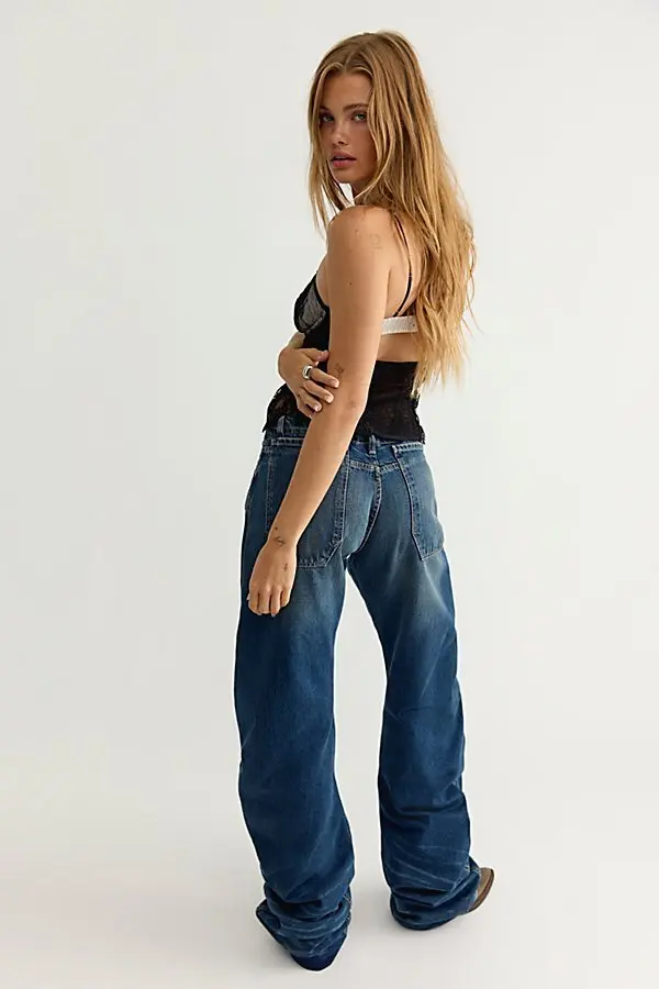 ICON DENIM LOS ANGELES Riri Stacked Barrel Jeans