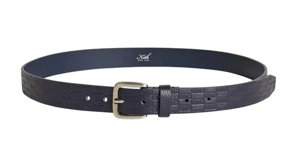 Kith Monogram Tumbled Leather Belt
